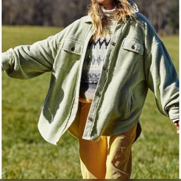 Free People | Jackets & Coats | Free People Ruby Shirt Jacket Shacket ...